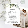 Rustic Wedding Program, Printable Editable Template, Instant Download ...