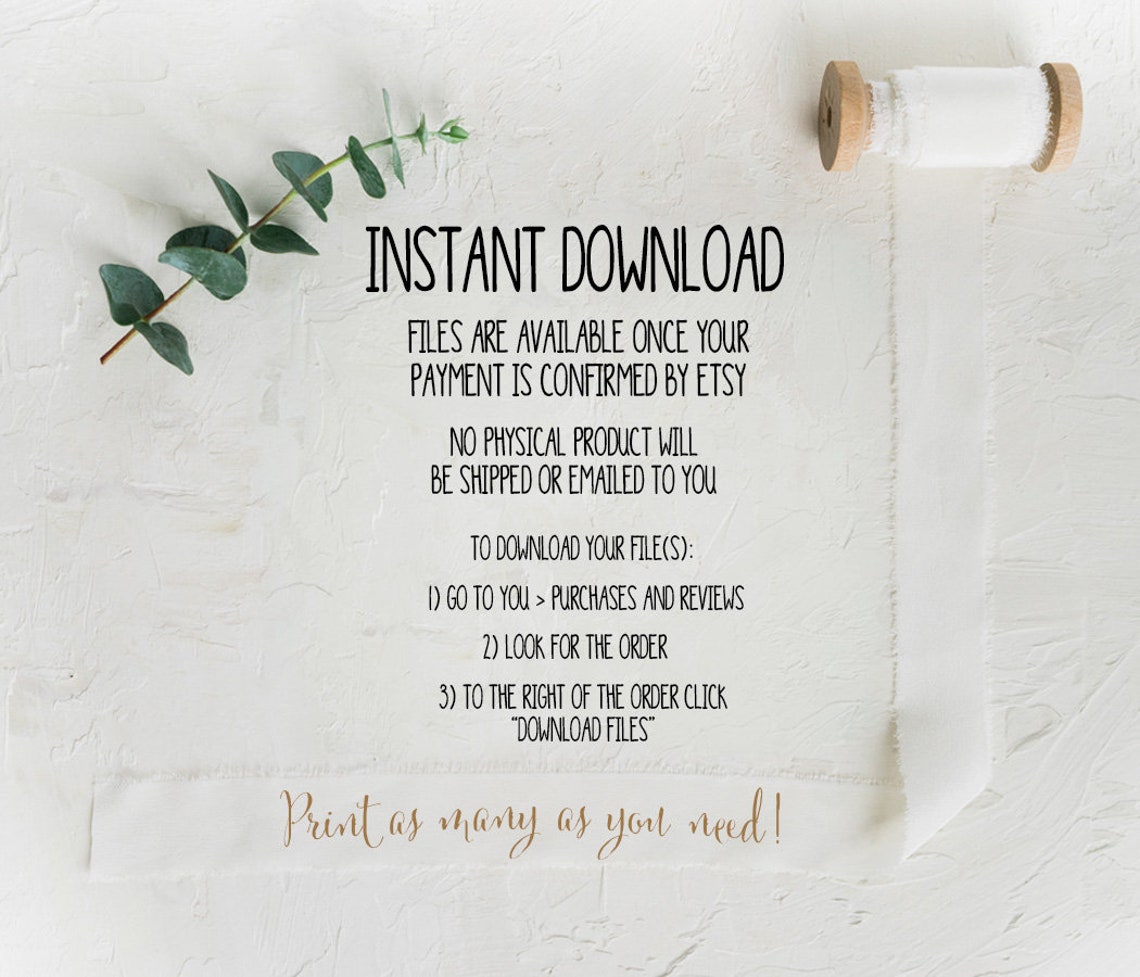 Printable Rustic Thank You Cards Flat and Tented Not - Etsy