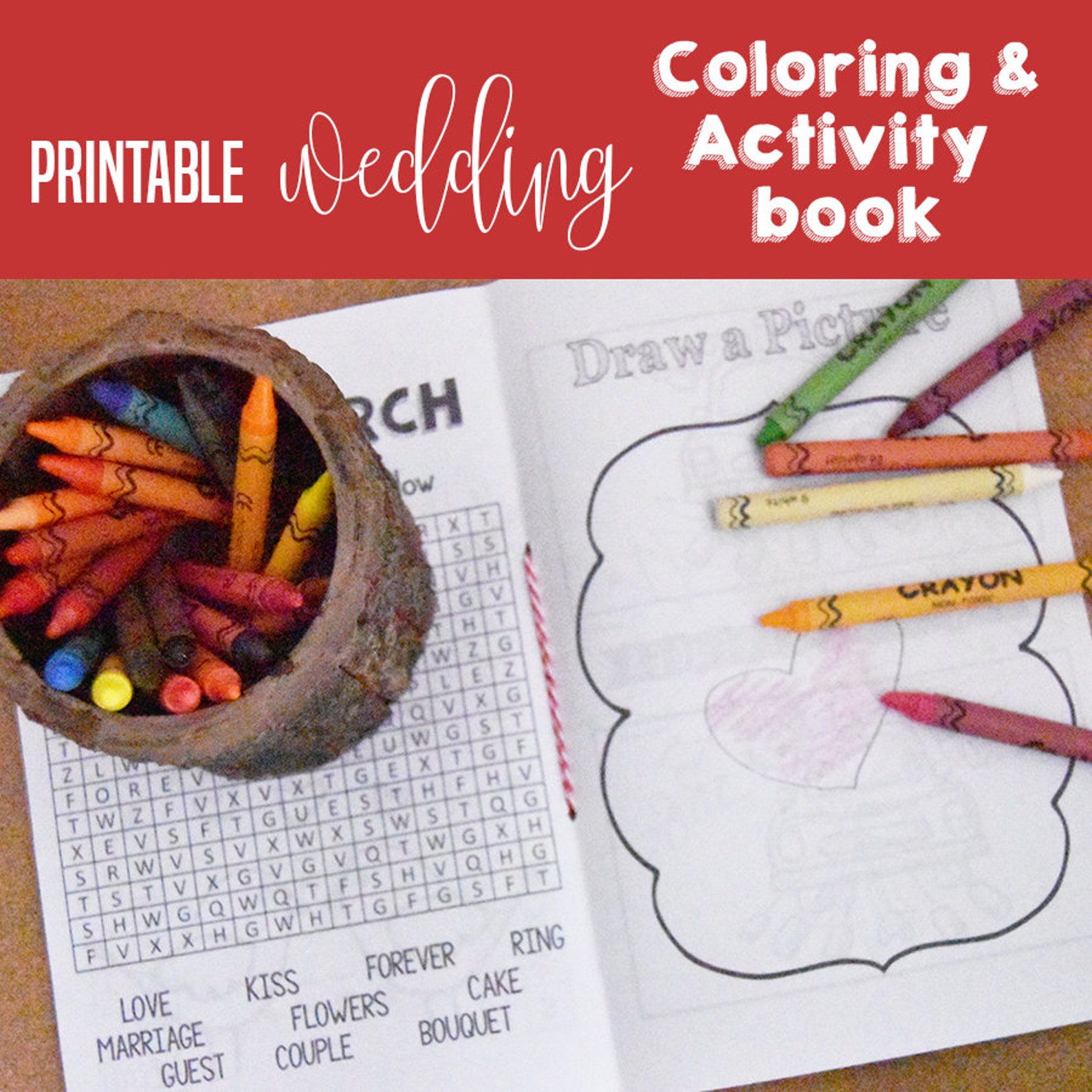 Coloring and Activity Book Bridal Shower Couples Shower - Etsy