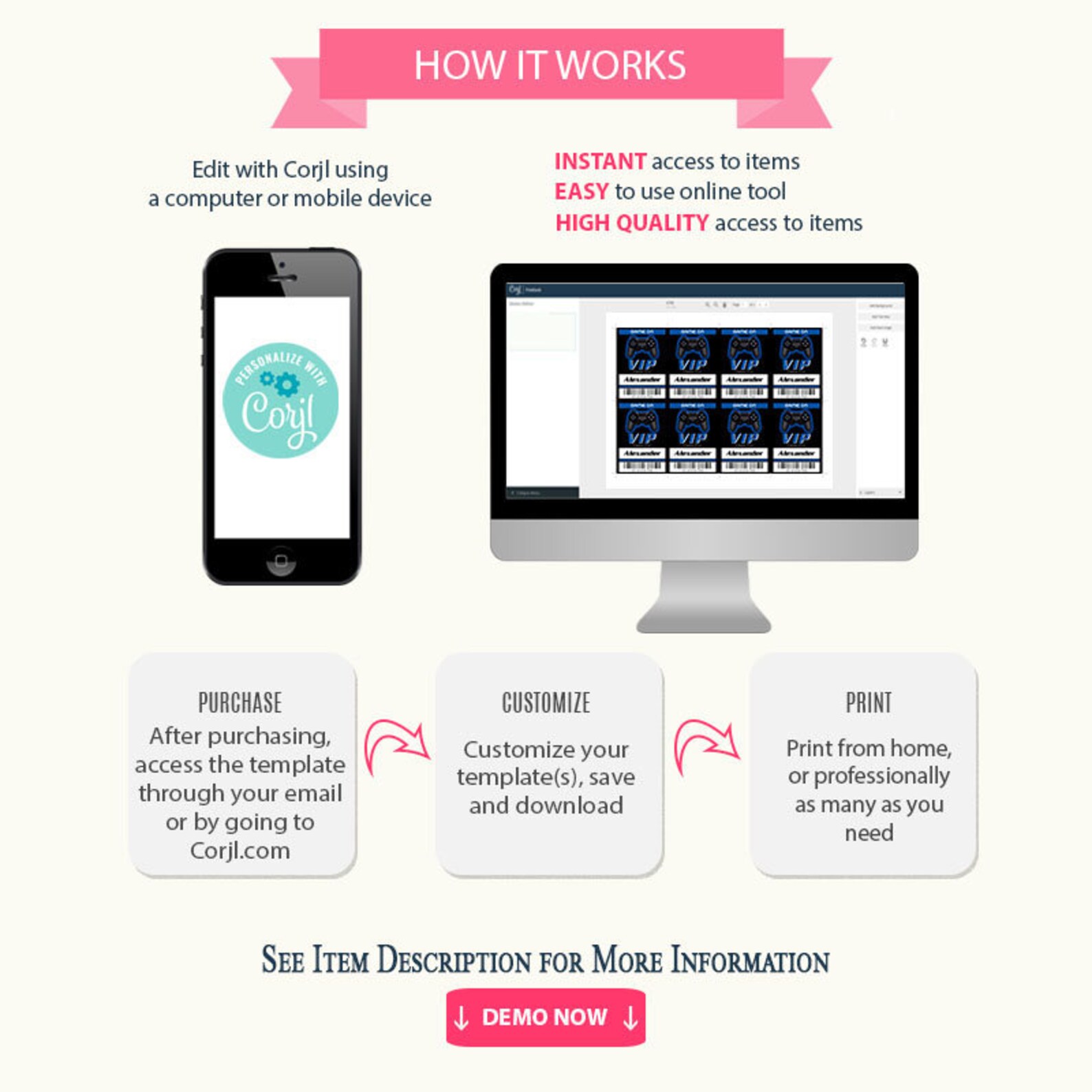 VIP Video Game Pass Game on Birthday Party Blue VIP Pass | Etsy