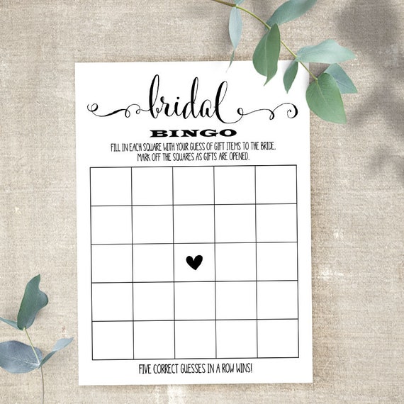 Wedding Bingo - Black and White Printable Game Cards😿 Experimente slots ...