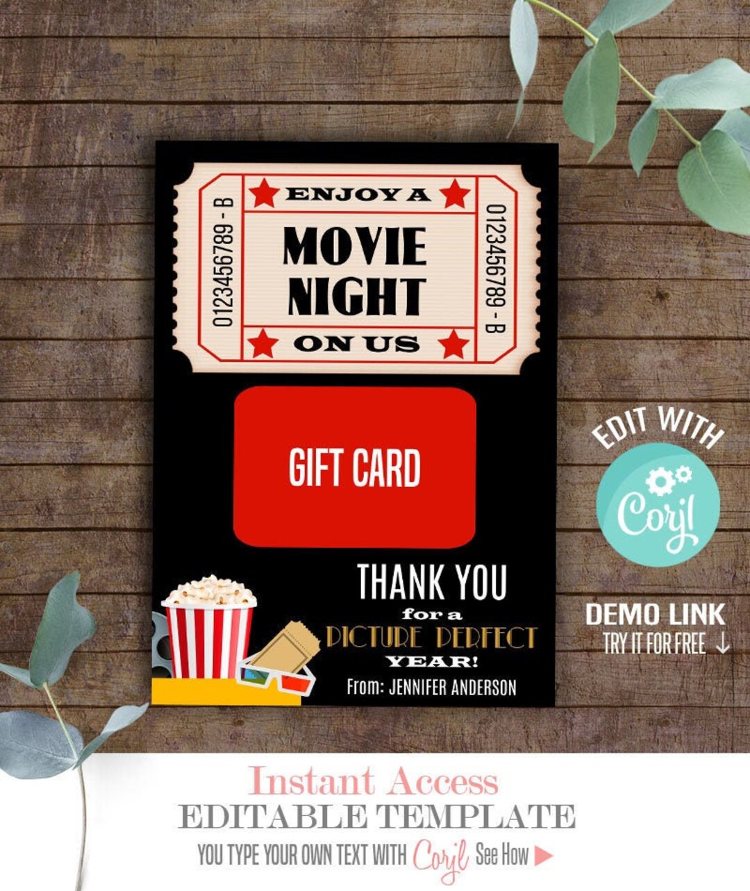 Teacher Appreciation Gift Card Holder, Printable Editable Template ...