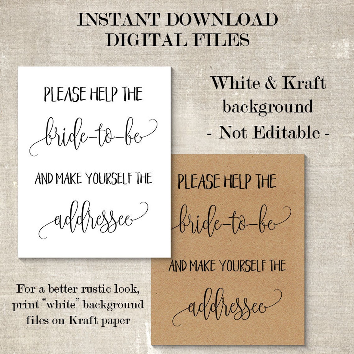 Please Make the Addressee Sign Self Address Envelope Instant - Etsy UK