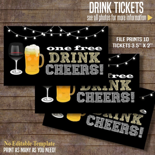 Drink Tickets - Etsy