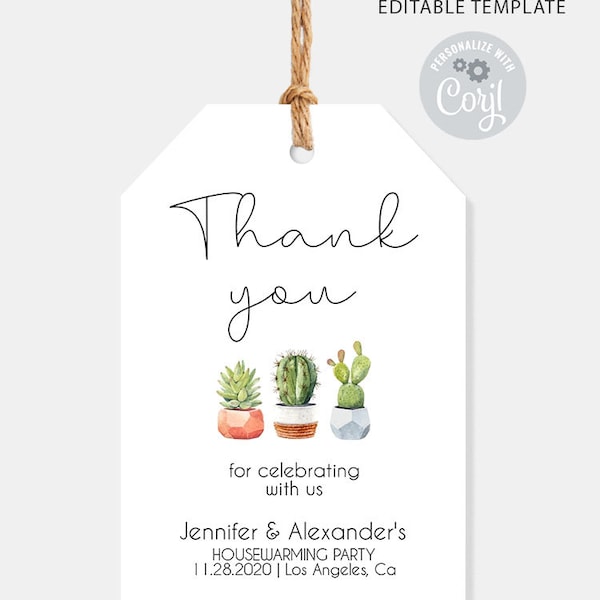 Succulent Gift Tag - 60+ Gift Ideas for 2025