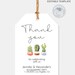 Editable Succulent Gift Tags, Instant Download Printable Self-editable ...
