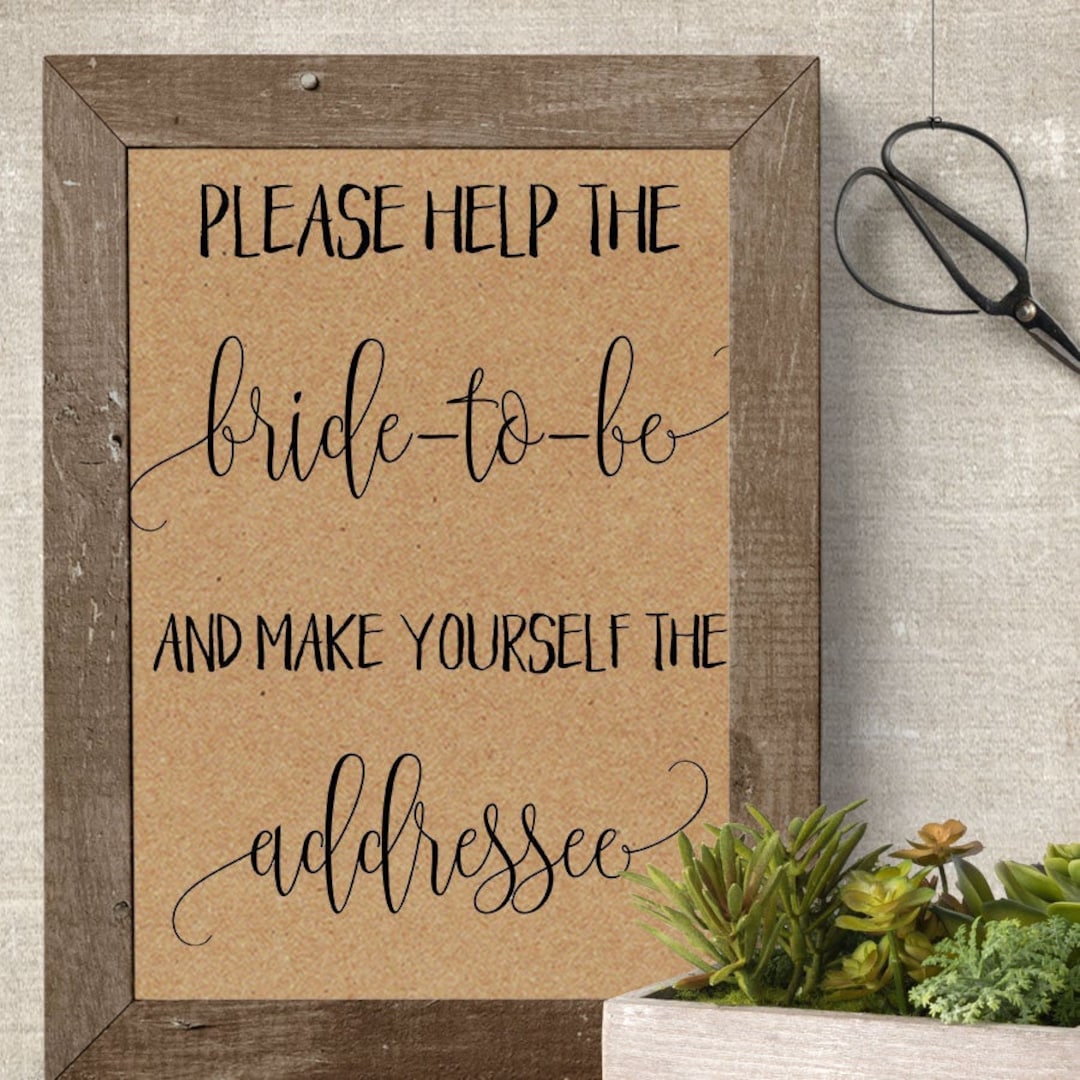 Please Make the Addressee Sign, Self Address Envelope, Instant Download ...