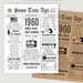 Birthday Newspaper, 1960 Birthday, Printable Sign, Not Editable ...
