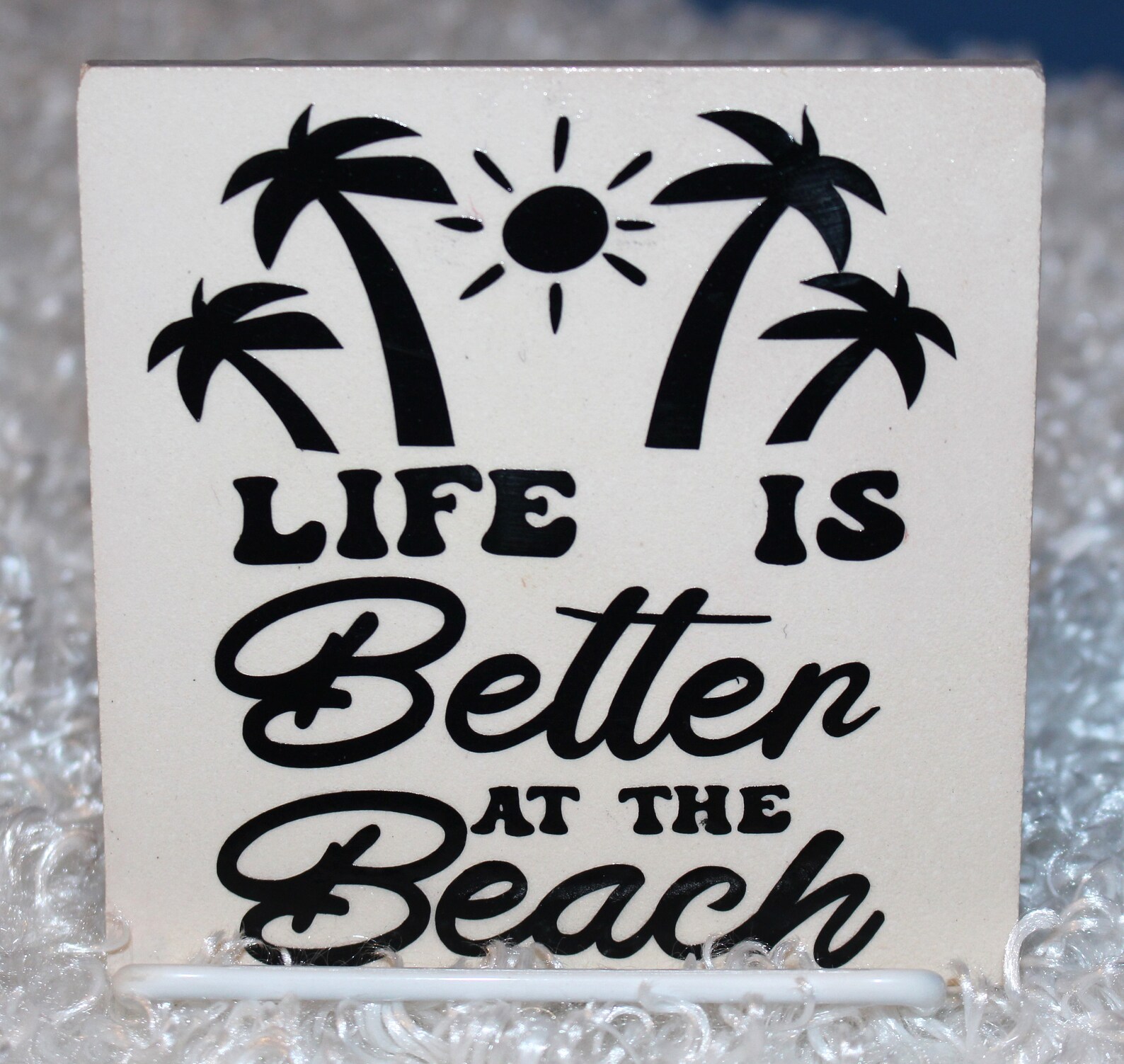 4 Handcrafted Decorative Ceramic Tiles With Different Sayings. Free ...