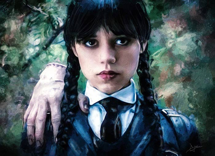 Wednesday Addams Fanart Digital Portrait / Instant Digital Download ...