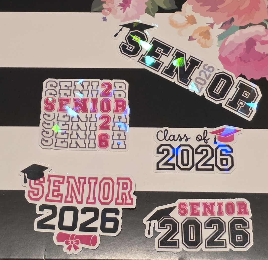 2026 Senior Graduation Stickers Custom and Personalized 25 Stickers - Etsy