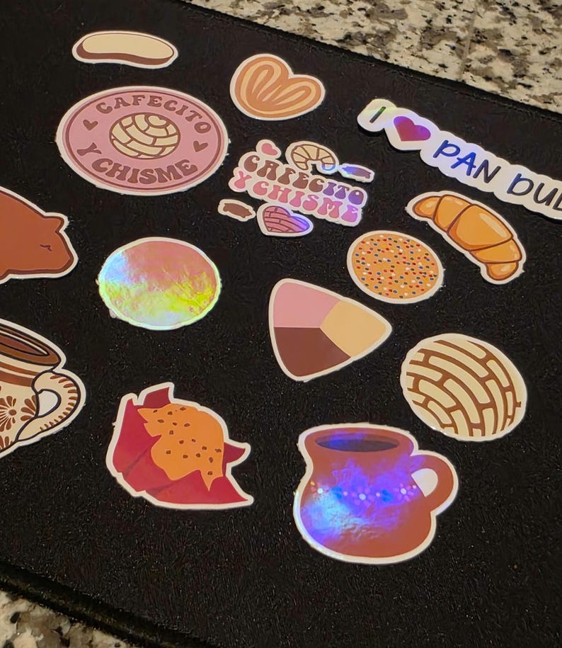 15 Stickers Mexican Pan Dulce Sweet Bread Cafecito Y Chisme Talavera ...