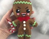 Killer Gingerbread Man Statues