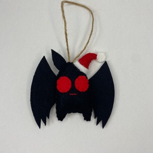Made to Order, Mothman Santa Christmas Ornament, Cryptid, Cryptozoology ...