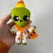 Trick or Treating Alien Candy Corn Clown Halloween Felt Art - Etsy