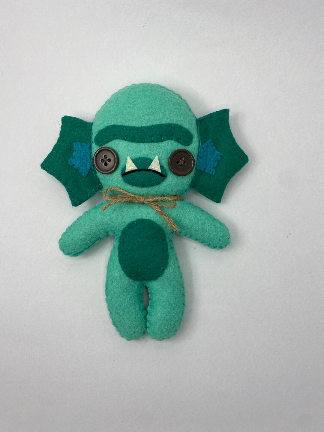 Lagoon Creature Felt Art Doll, Classic Monster Decor, Pastel Goth Art ...