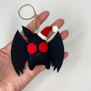 Made to Order, Mothman Santa Christmas Ornament, Cryptid, Cryptozoology ...