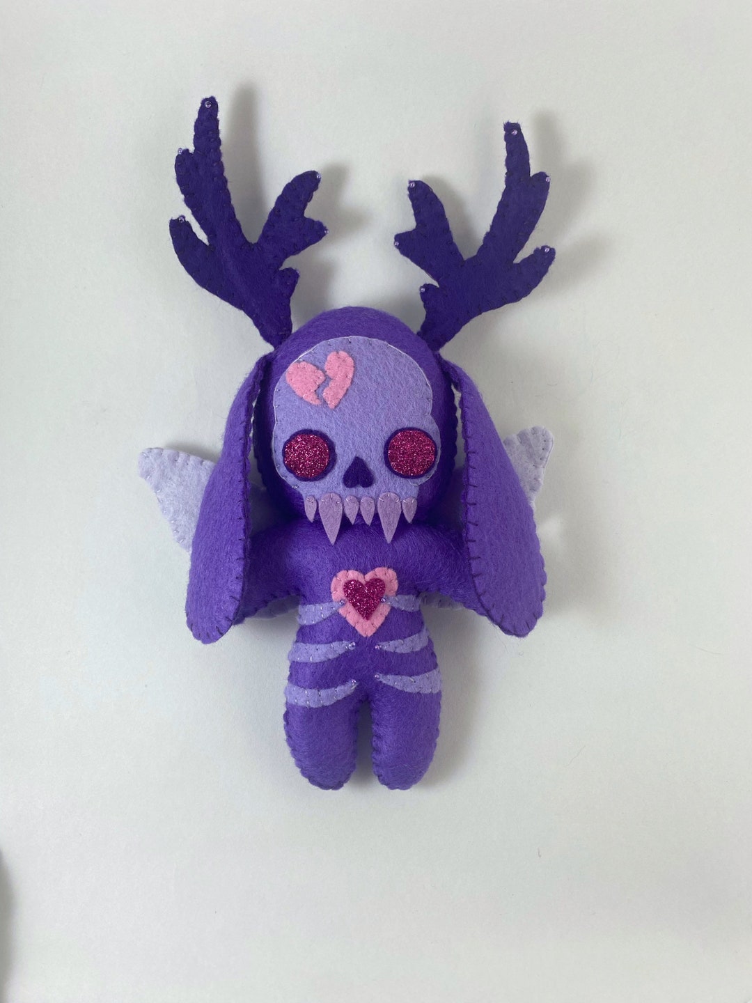 Valentines Day Wolpertinger Cryptid Felt Art Doll - Etsy