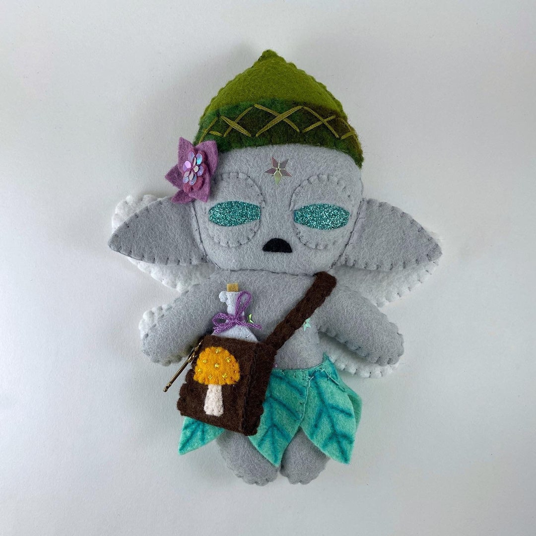 Kawaii Faerie Forest Pixie Doll, Adorable Goblincore Gift, Fairycore ...