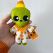 Trick or Treating Alien Candy Corn Clown Halloween Felt Art - Etsy