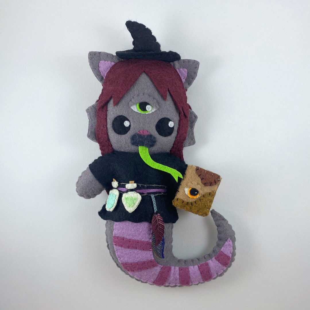 Tatzelwurm Witch Cryptid Felt Art Doll, Kawaii Plush - Etsy