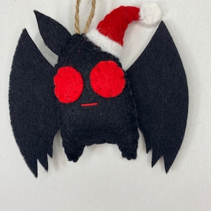 Made to Order, Mothman Santa Christmas Ornament, Cryptid, Cryptozoology ...