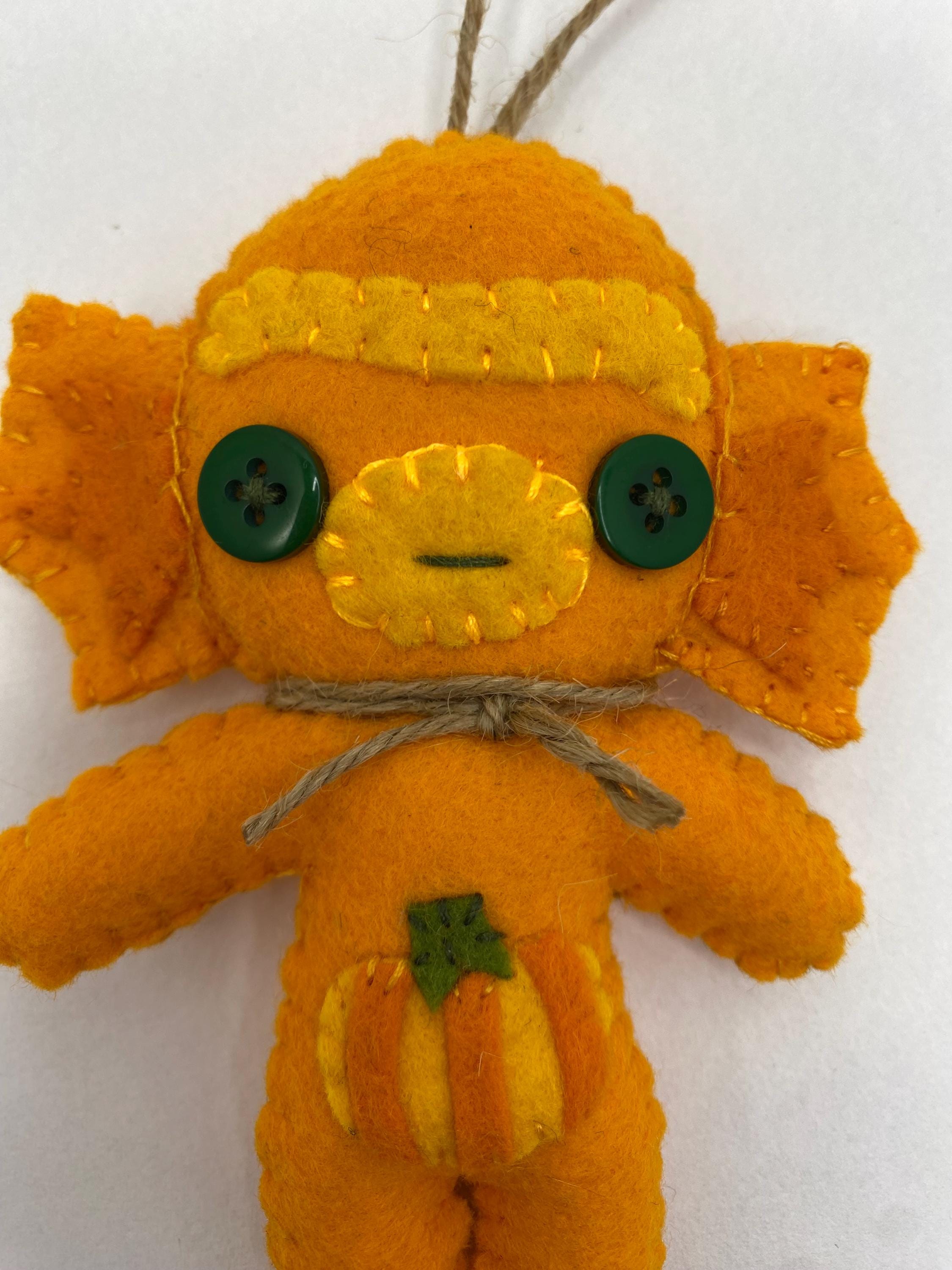 Pumpkin Lagoon Creature Felt Ornament: Halloween Goth Decor - Etsy
