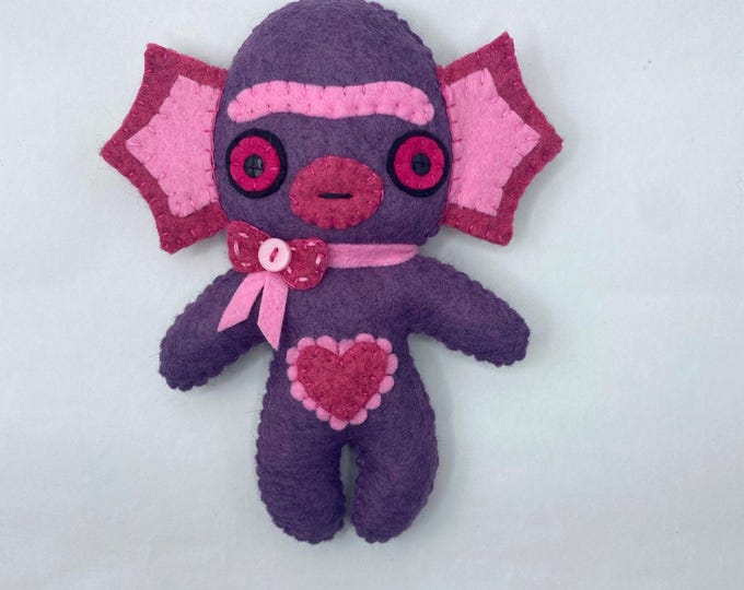 Valentine’s Day Lagoon Creature Felt Art Doll, Classic Monster Decor ...
