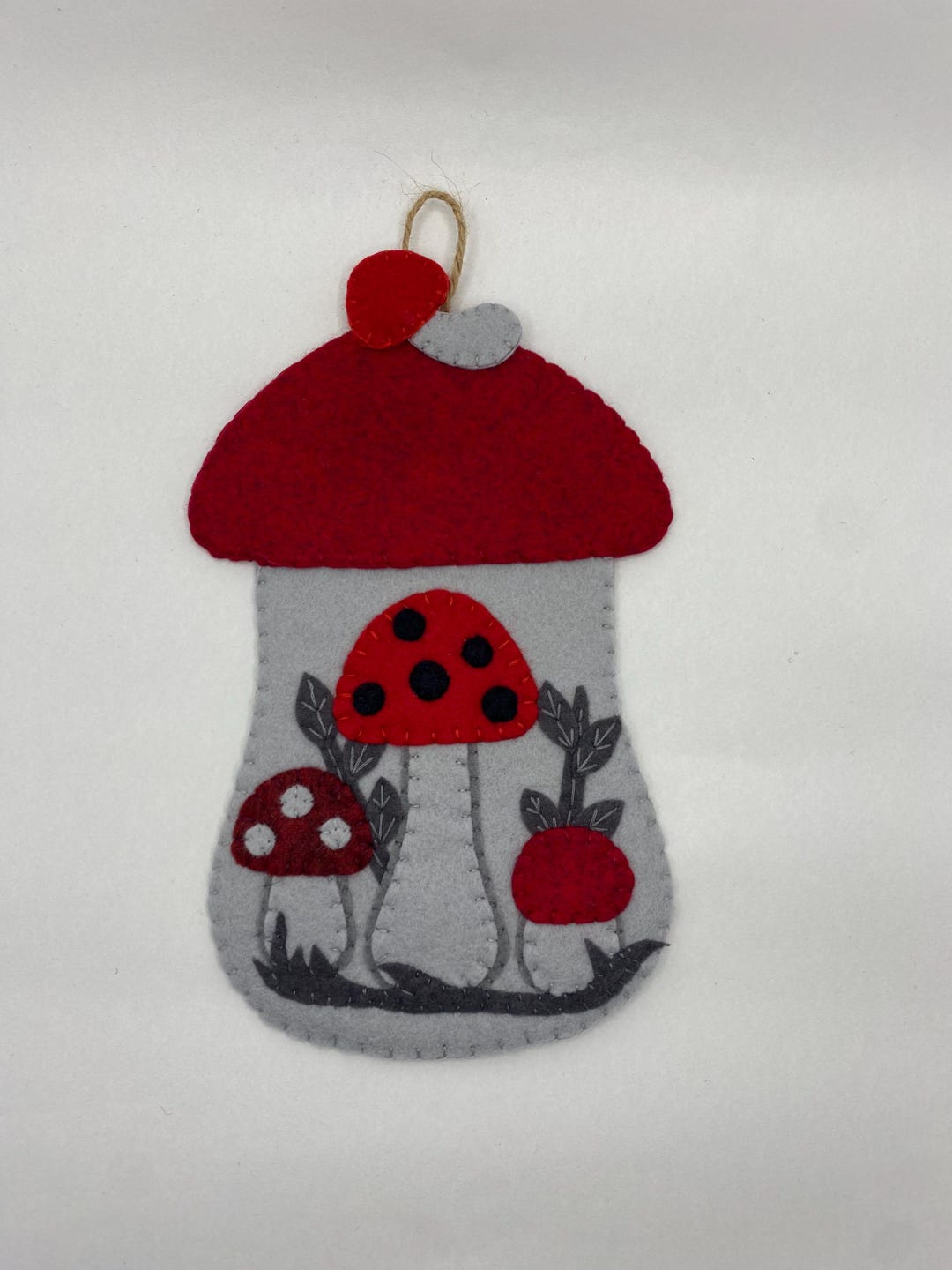 Goth Mushroom Felt Wall Art, Cottage Core Wall Art, Goblin Core Wall ...