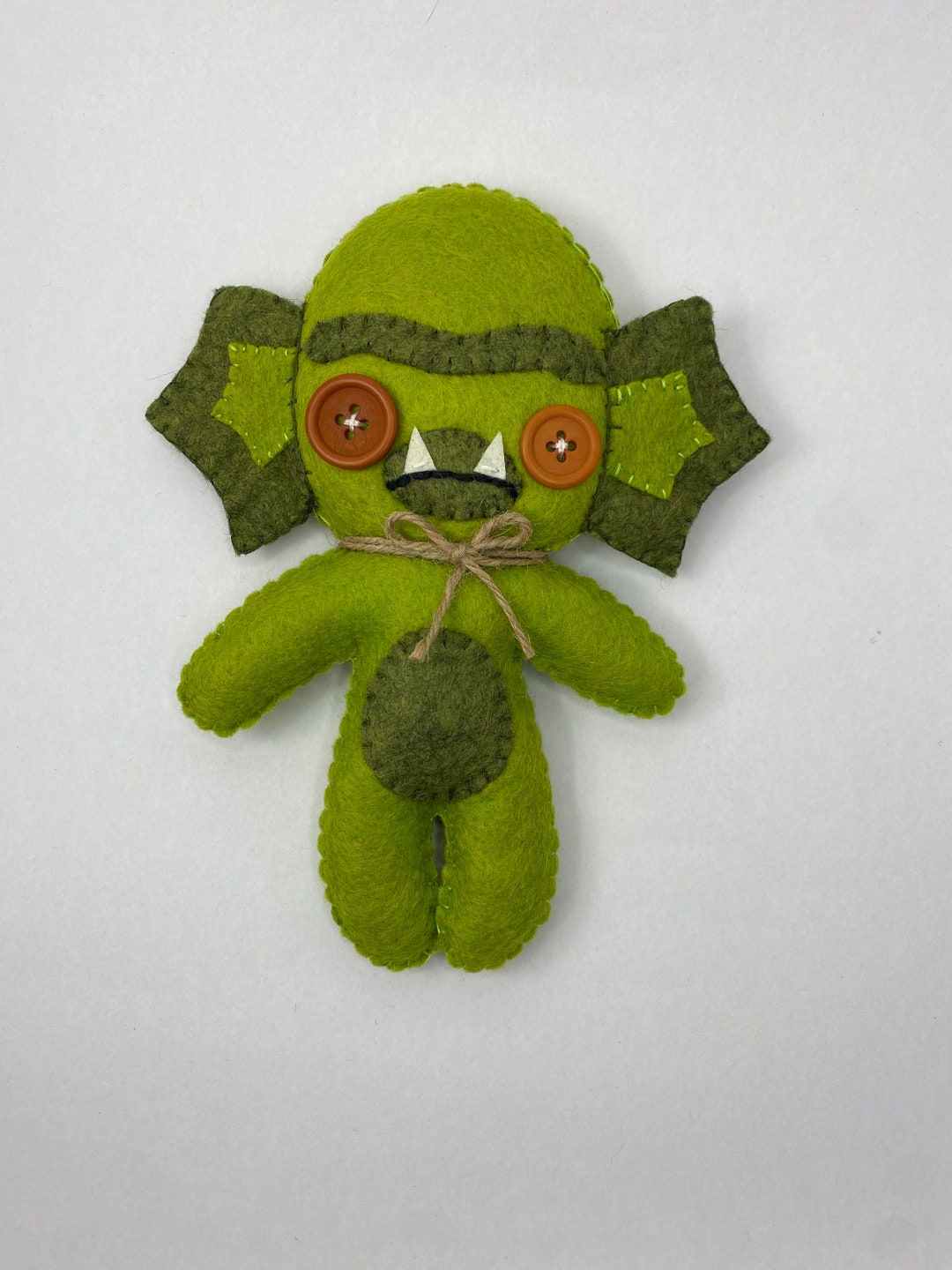 Lagoon Creature Felt Art Doll, Classic Monster Decor, Pastel Goth Art ...