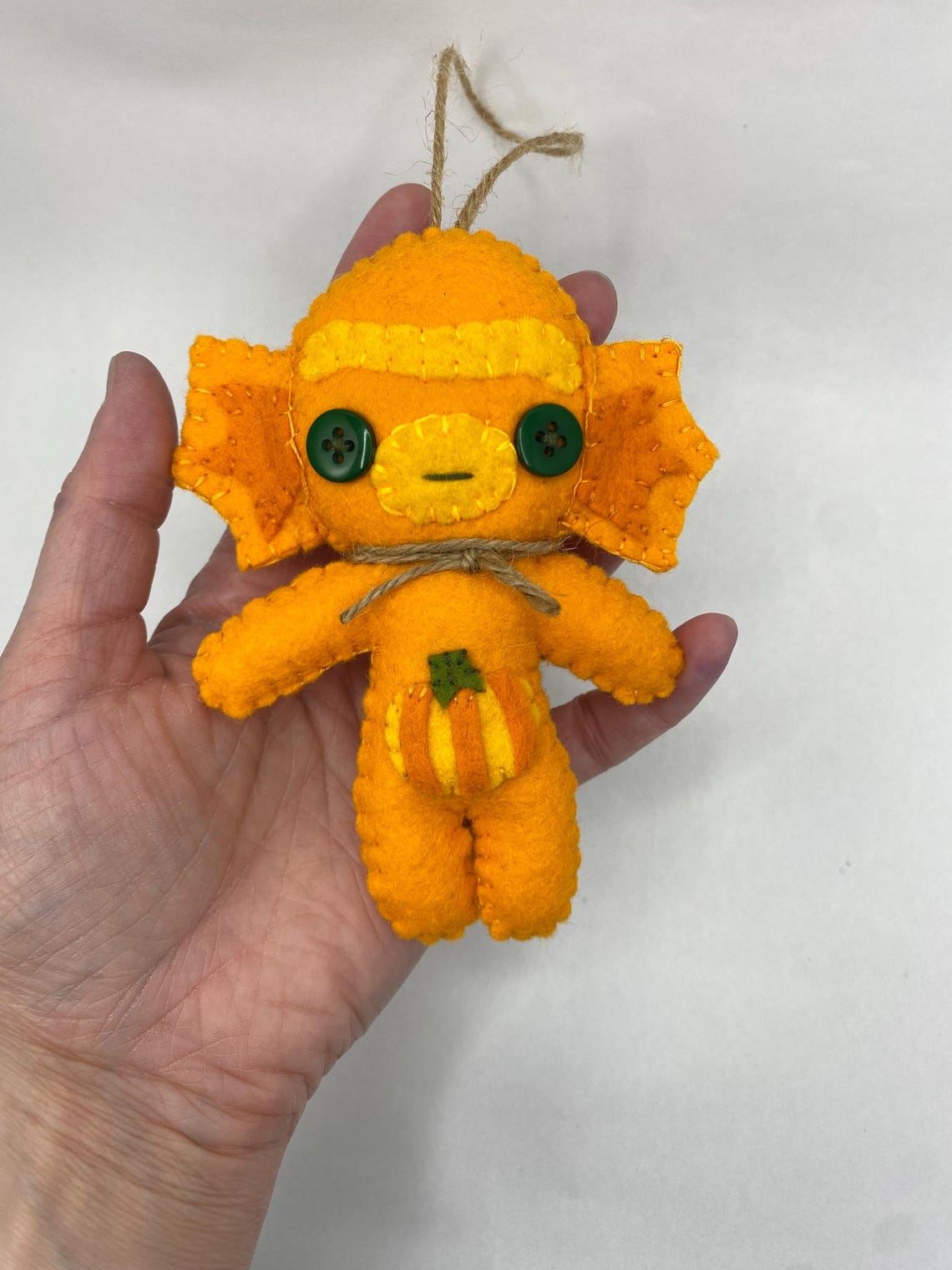 Pumpkin Lagoon Creature Felt Ornament: Halloween Goth Decor - Etsy