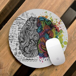 Mouse Pad Brain Desk Accessories Mousepad Office Decor Office - Etsy