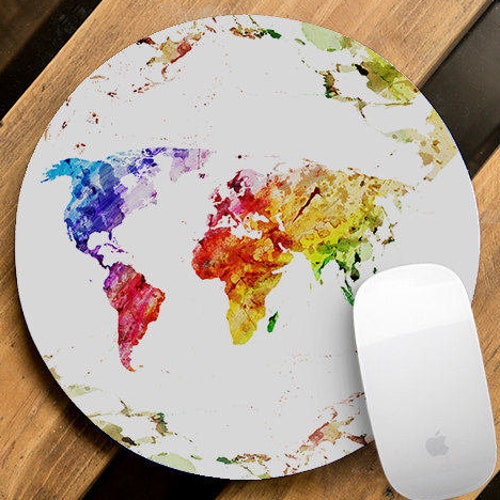 Mouse Pad Pretty Mousepad Round Office Desk Pad Mousepad - Etsy