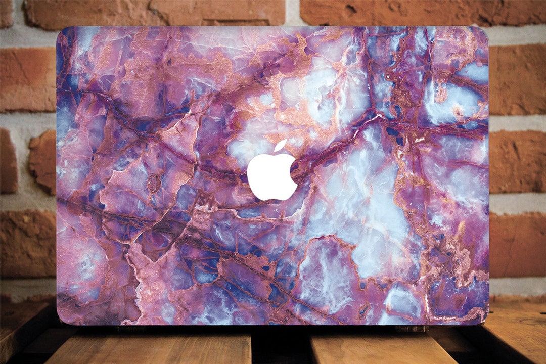 MacBook Pro 13 Hard Case Purple Marble Sparkle MacBook Pro - Etsy
