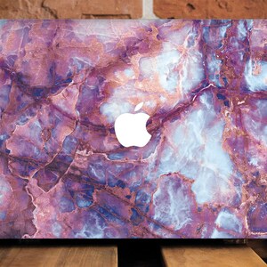 MacBook Pro 13 Hard Case Purple Marble Sparkle MacBook Pro - Etsy