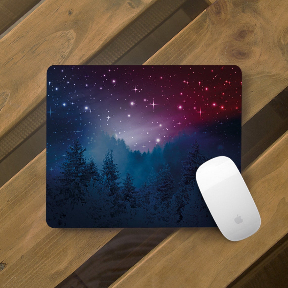Nature Mouse Pad Forest Mousepad Rectangular Mousemat Round - Etsy