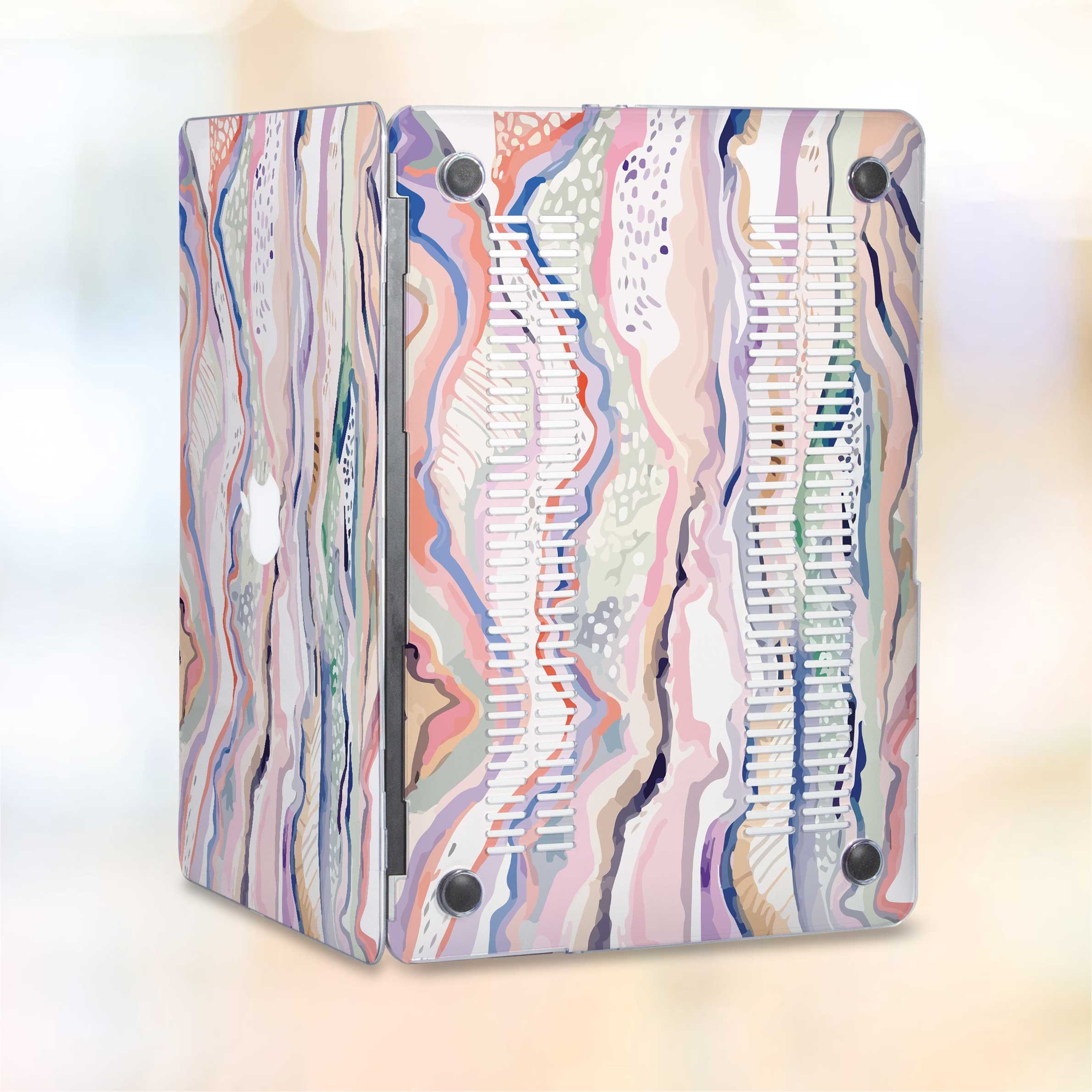 Colorful Macbook Pro 15 2019 Marble Waves Mac Pro 13 Cover Mac | Etsy