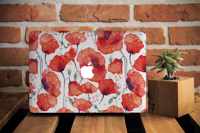 Poppy Macbook Pro 15 Case Flowers Mac Pro 13 Cover Laptop - Etsy