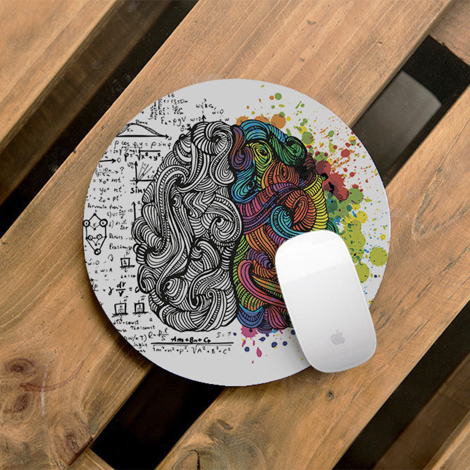Mouse Pad Brain Desk Accessories Mousepad Office Decor Office - Etsy