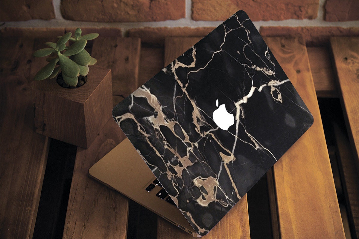 Black Marble Macbook Hard Pro Case Macbook Pro 13 Case Macbook | Etsy