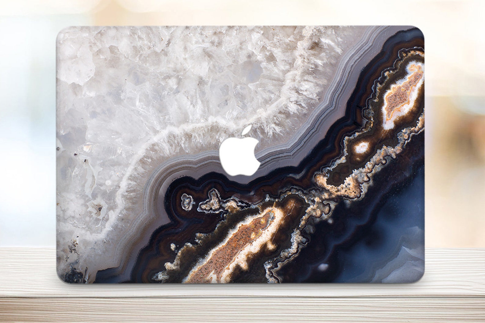 Crystals Macbook Pro 15 Case Marble MacBook Pro 13 Case Stone | Etsy