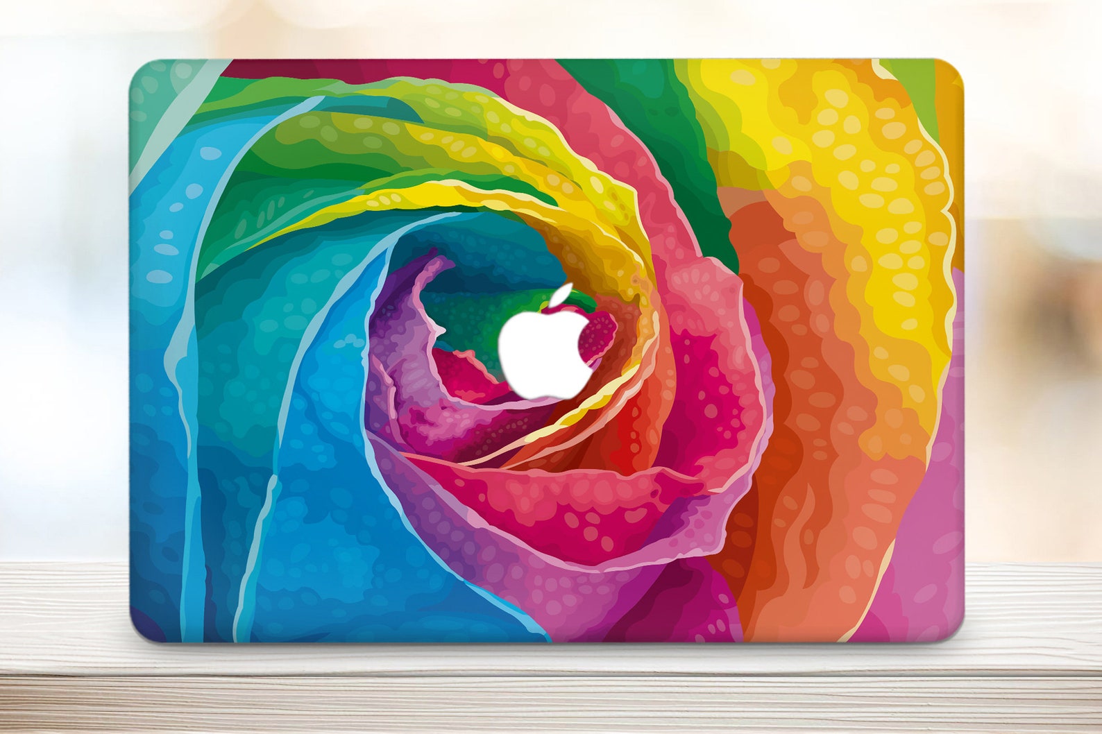 Colorful Macbook Pro 15 Case Rose Mac Pro 13 Cover Floral Mac | Etsy