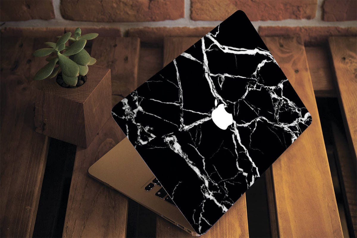 Black Marble Macbook Pro 13 Case MacBook Pro Cover MacBook Pro | Etsy