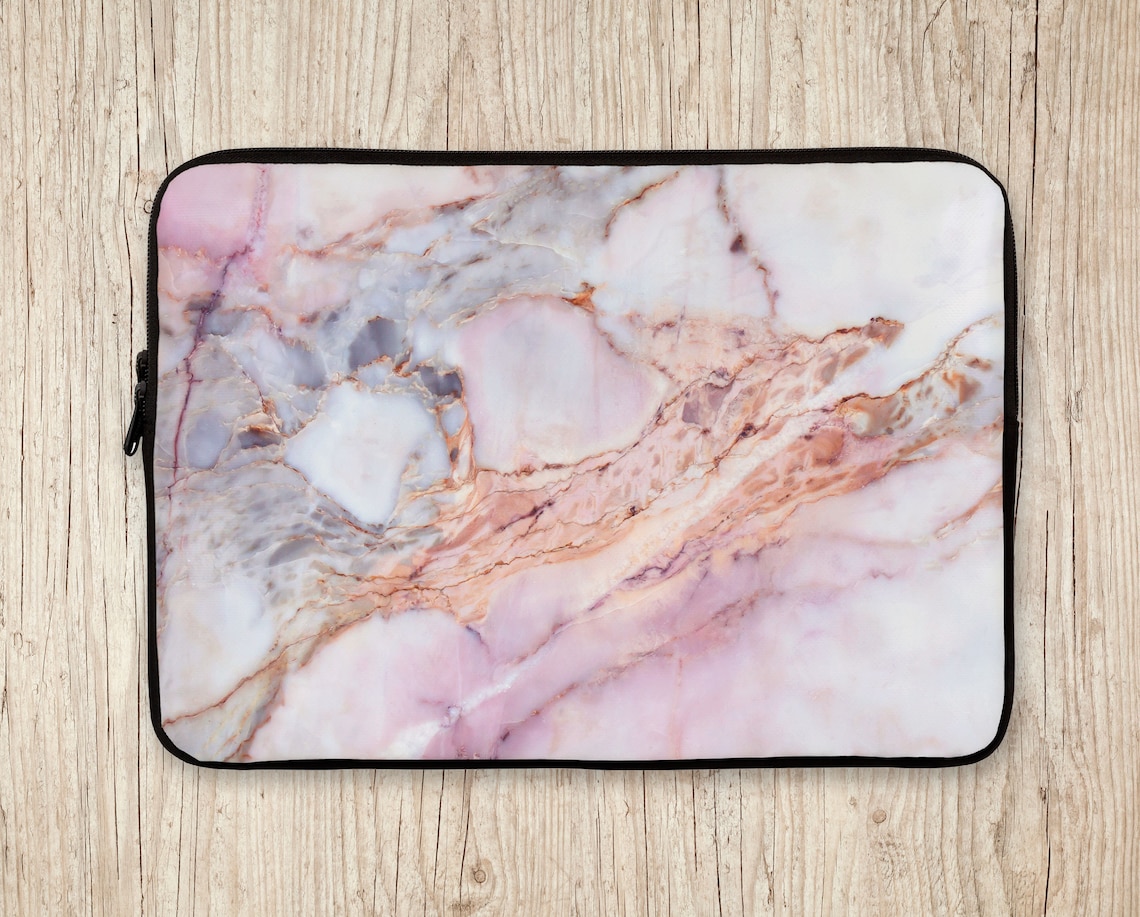 Pink Marble Laptop Sleeve 13 Inch Sleeve Case Marble Laptop | Etsy