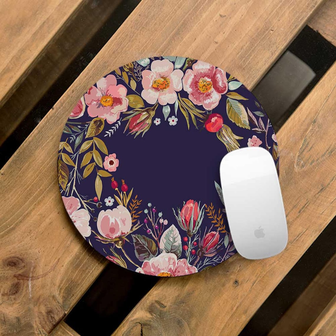 Mousepad Mouse Pad Floral Mouse Pad Round Mouse Pad Cute Mouse - Etsy