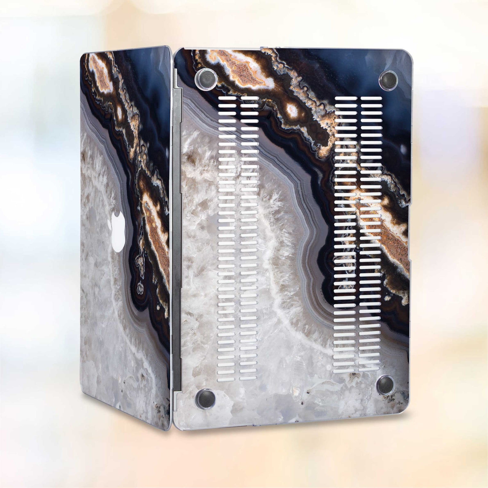 Crystals Macbook Pro 15 Case Marble MacBook Pro 13 Case Stone | Etsy