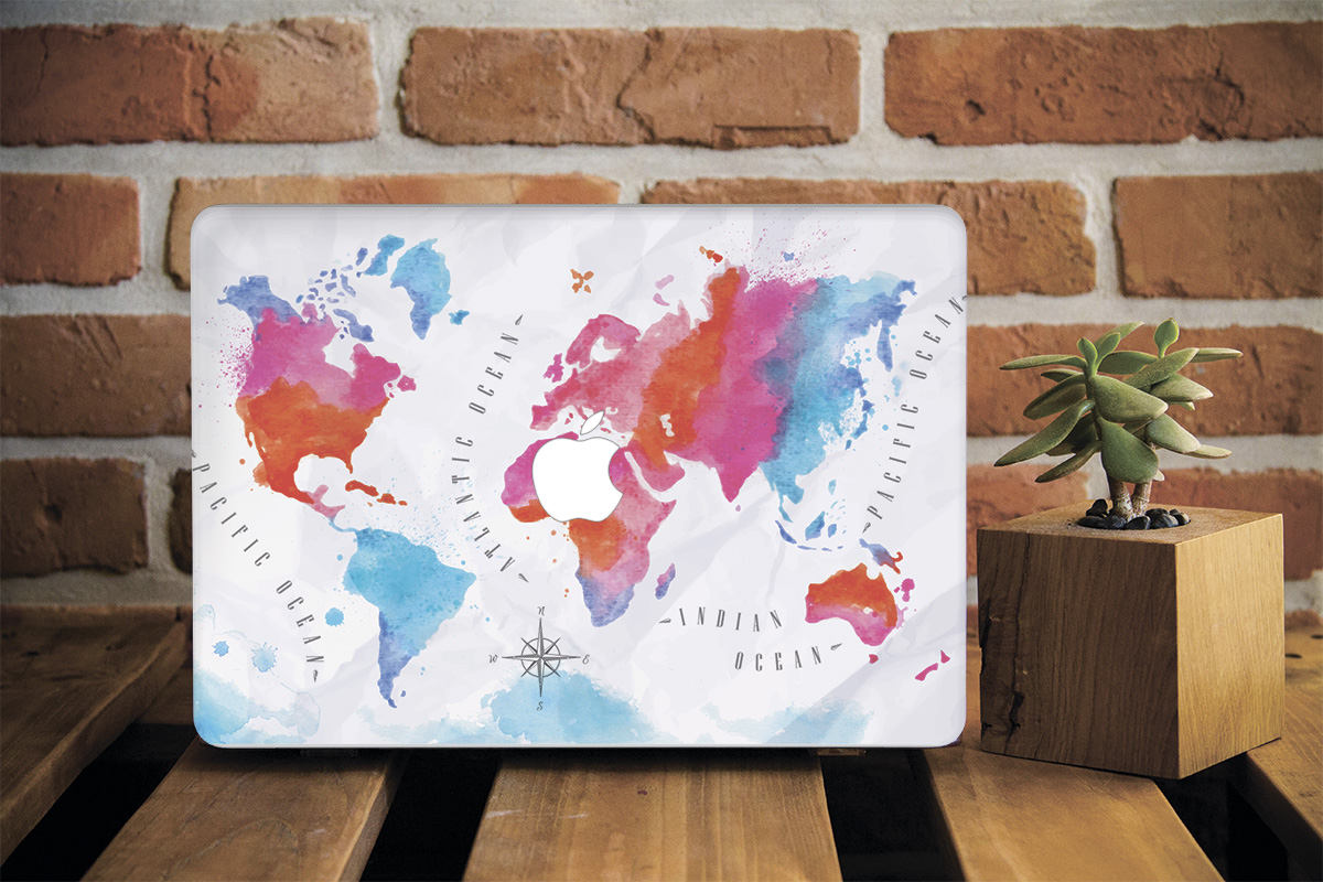 World Map Macbook Pro Case Macbook Pro Retina 13 2019 Mac Book | Etsy