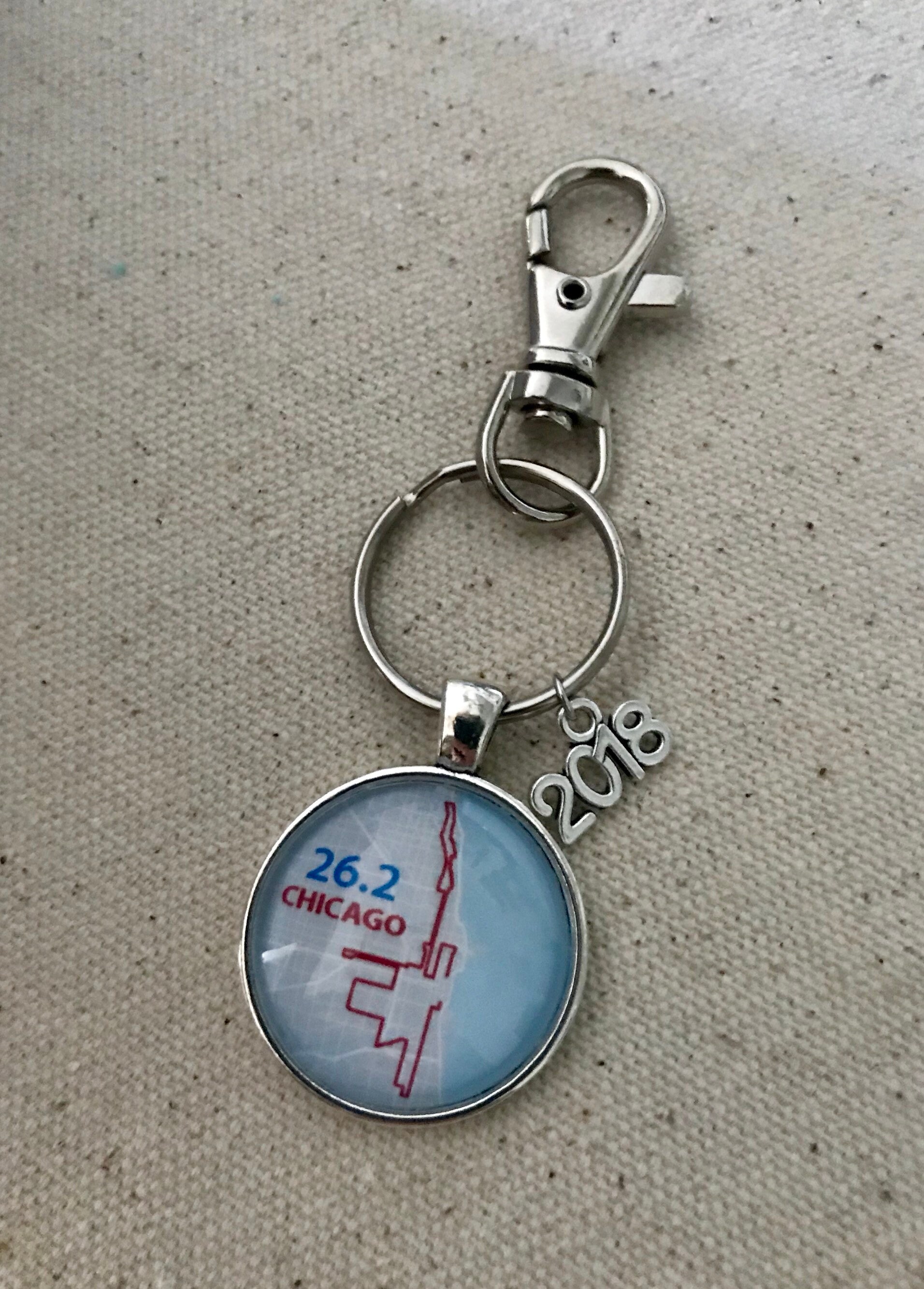 Custom Race Map Keychain Marathon Keychain 26.2 Half | Etsy