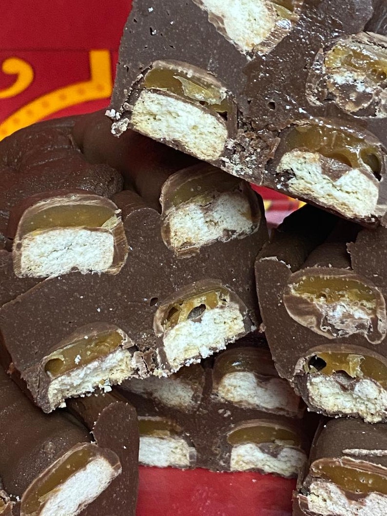 Twix Candy Bar Fudge nut Free 1/2 Pound - Etsy
