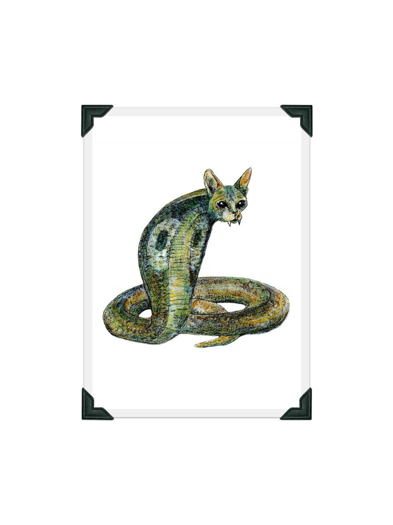 Cobra Cat- Mutant, Cobra, Snake, Cat, Hybrid Animal, Fantasy Art ...